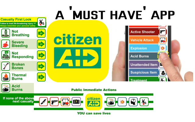 CitizenAID App….a ‘must have’ life saver – Black and White Key Security